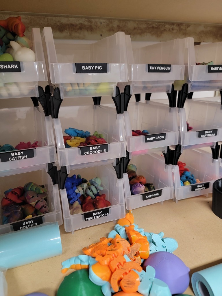 🏷️ Plastic Stackable Storage Bins Label Tag (Aercana)・Free 3D File for ...