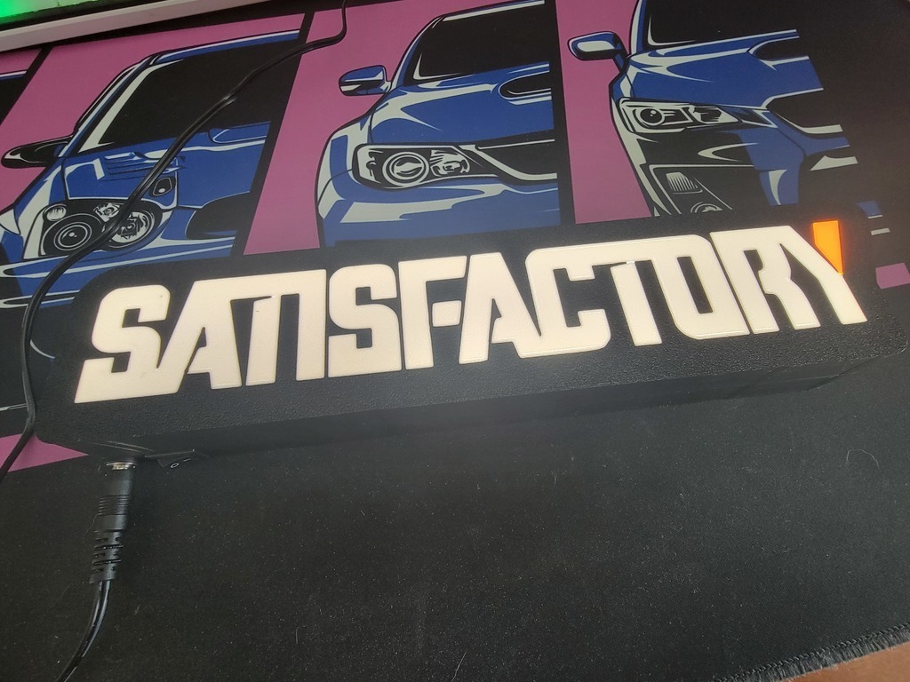 Archivo STL gratis Satisfactory Logo Light Box 📦 (3MF)・Modelo para ...