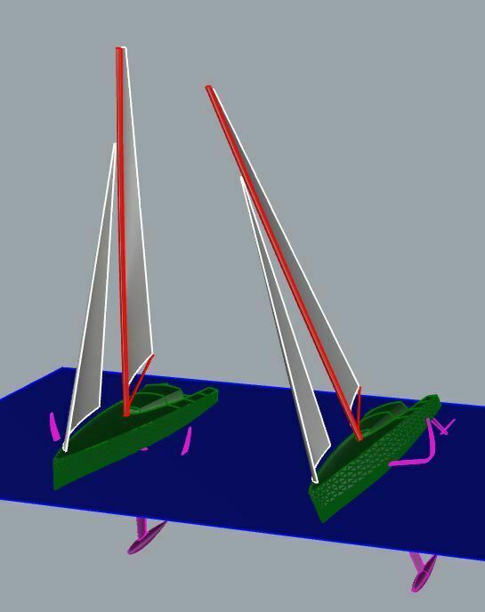 🛥️ imoca 60' RC + foil・Free STL File for 3D printing・Cults