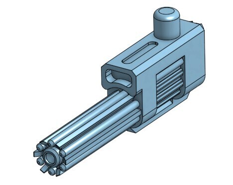 💪 arm mounted minigun・Free 3D File for ・Cults
