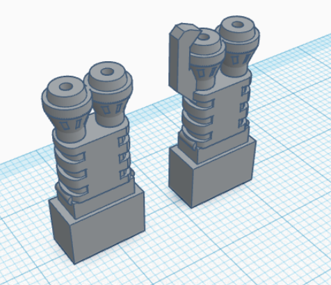 🎲 Heavy Flamethrower with a 10X5MM connector [FDM FRIENDLY]・Free STL ...