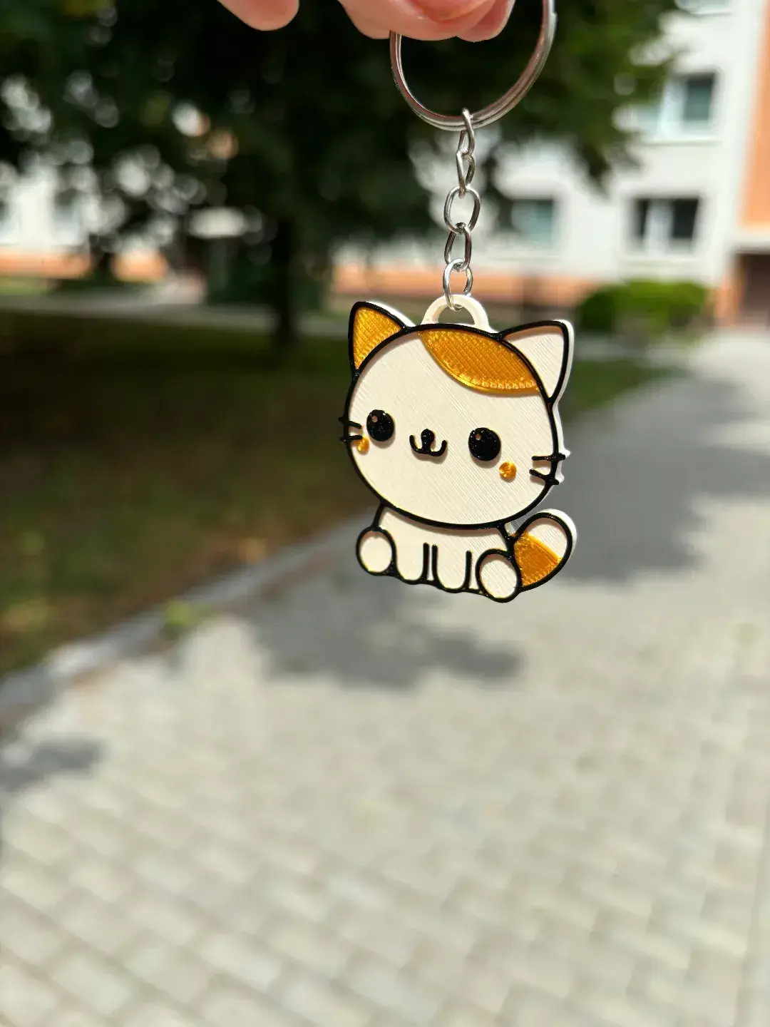 Free 3D file Another cute kitten keychain 🗝️ ・3D printing idea to ...
