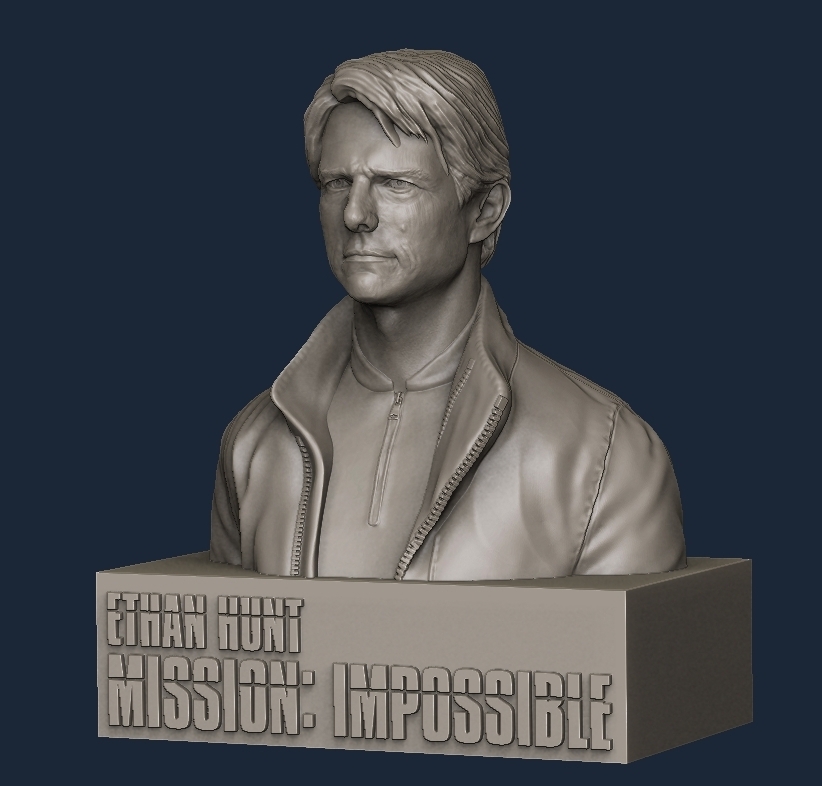 arquivo STL TOM CRUISE ETHAN HUNT 👾 ・design de impressão 3D para ...