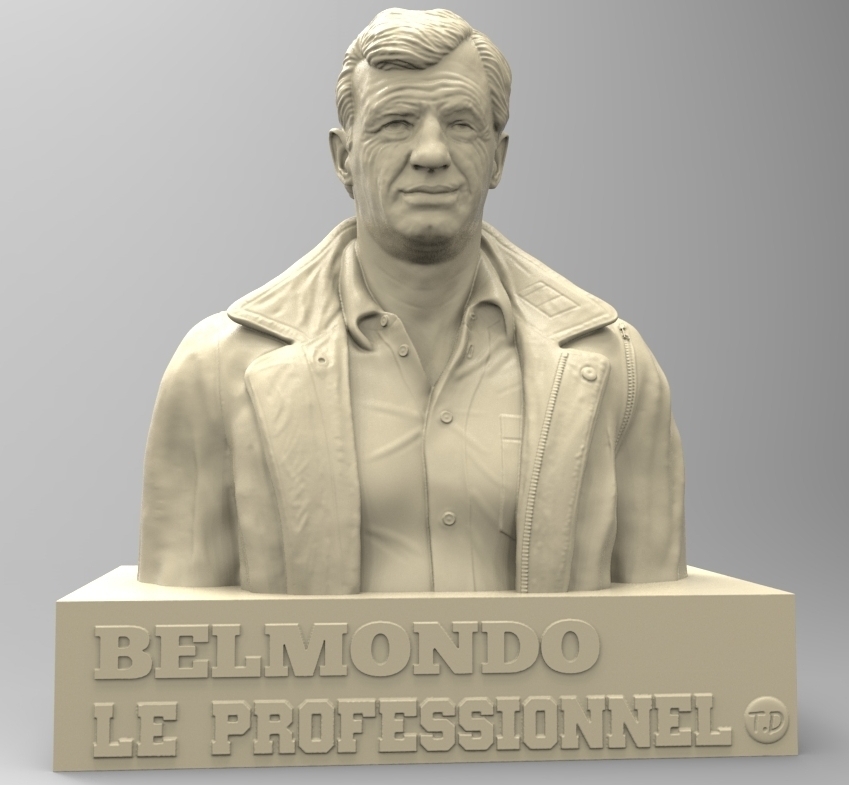 STL file BELMONDO THE PROFESSIONAL 🎦 ・3D printing design to download・Cults