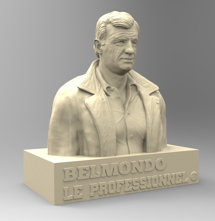 STL file BELMONDO THE PROFESSIONAL 🎦 ・3D printing design to download・Cults