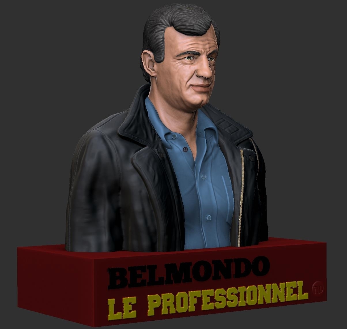 STL file BELMONDO THE PROFESSIONAL 🎦 ・3D printing design to download・Cults