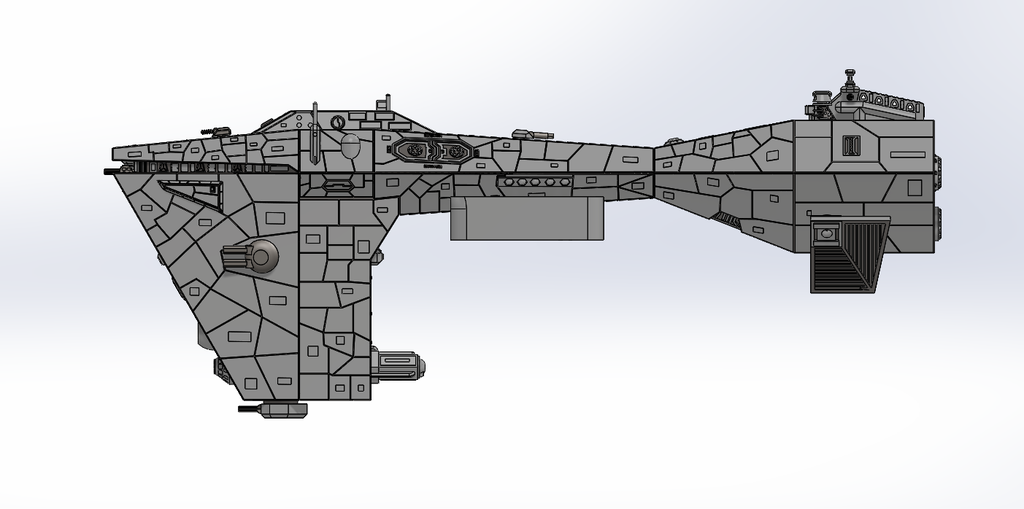 Imperial Nebulon B Cruiser・Free 3D File for ・Cults