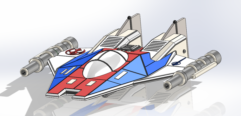 Advanced A-Wing・Free 3D File for ・Cults
