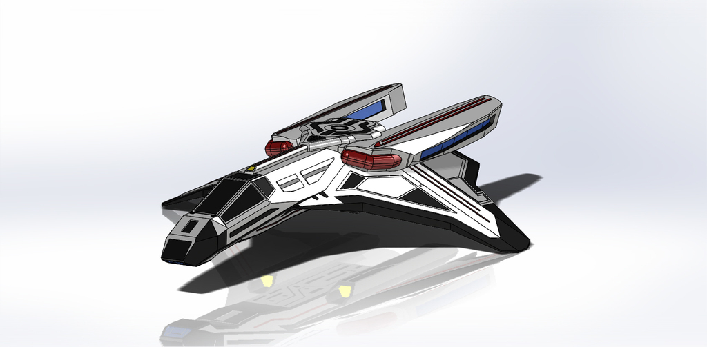 🖖 Gryphon Federation Warp Fighter・Free 3D File for ・Cults