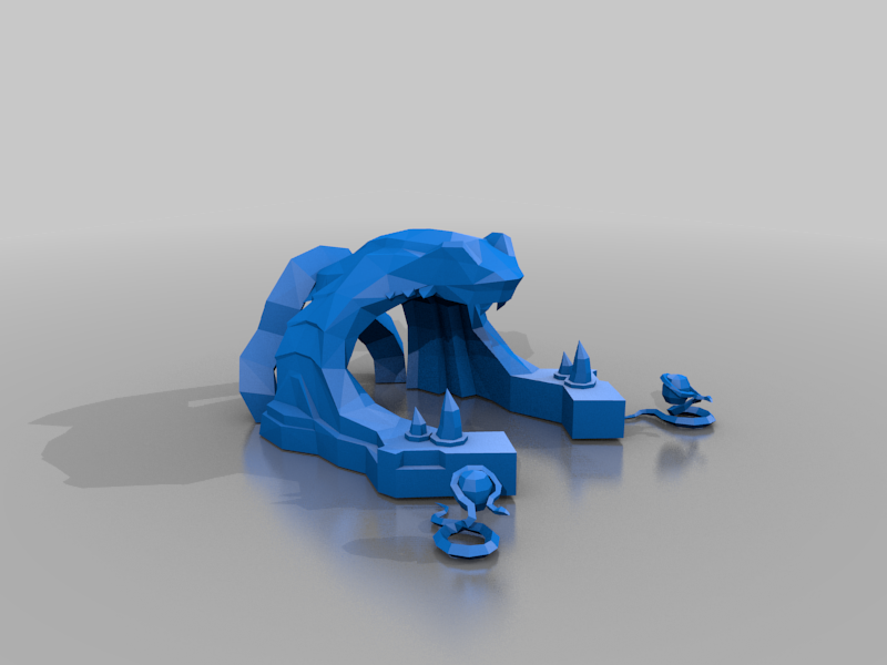 Free 3D file snake gate - terrain 🐍 ・3D printable model to download・Cults