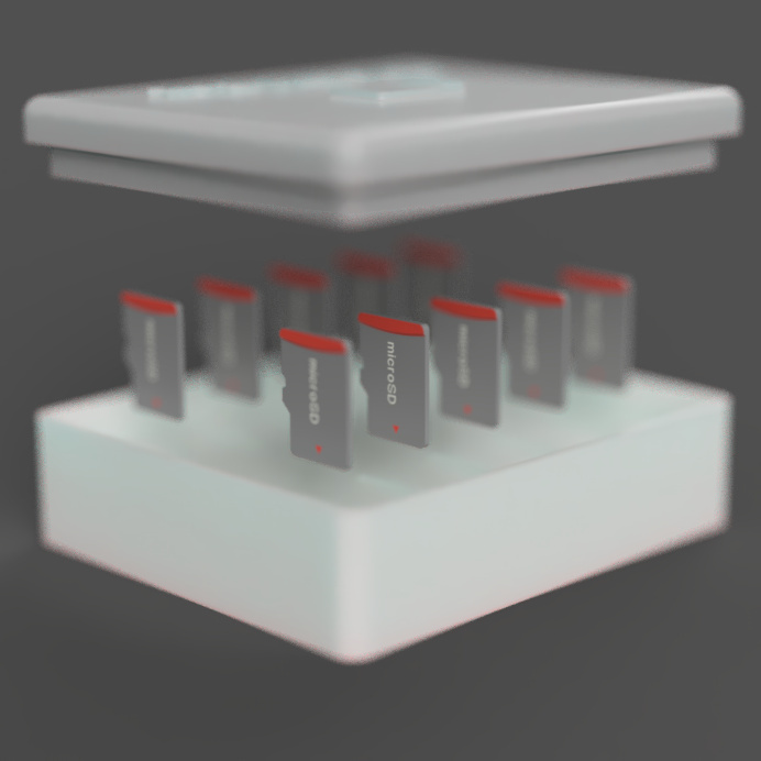 🧞‍♂️ Micro SD Card holder・Free 3D File for ・Cults