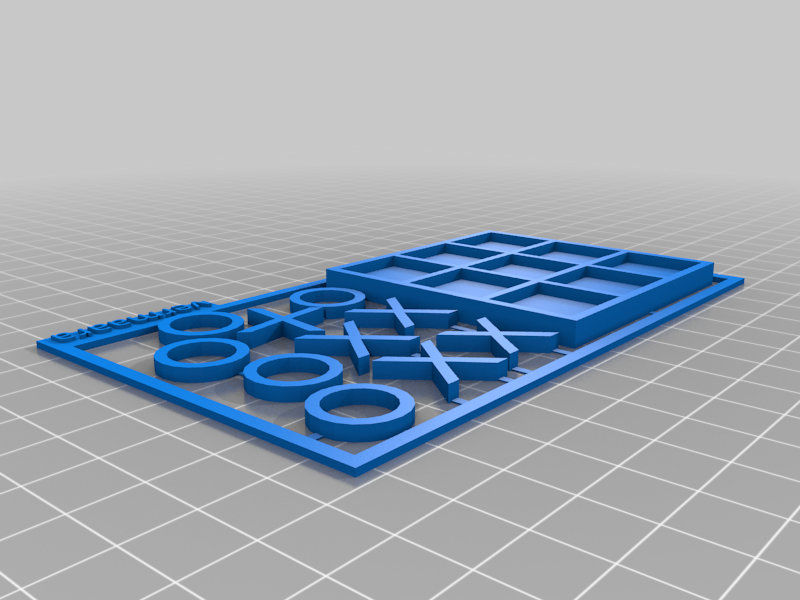Free 3D file Tic Tac Toe Kitcard 🎲 ・Template to download and 3D print・Cults