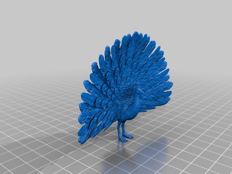 Free 3D file クジャク（Peafowl）3Dデータ 🎨 ・3D printer design to download・Cults