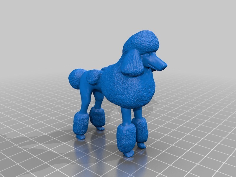 Free 3D file プードル（Poodle）3Dデータ 🎨 ・3D printer model to download・Cults