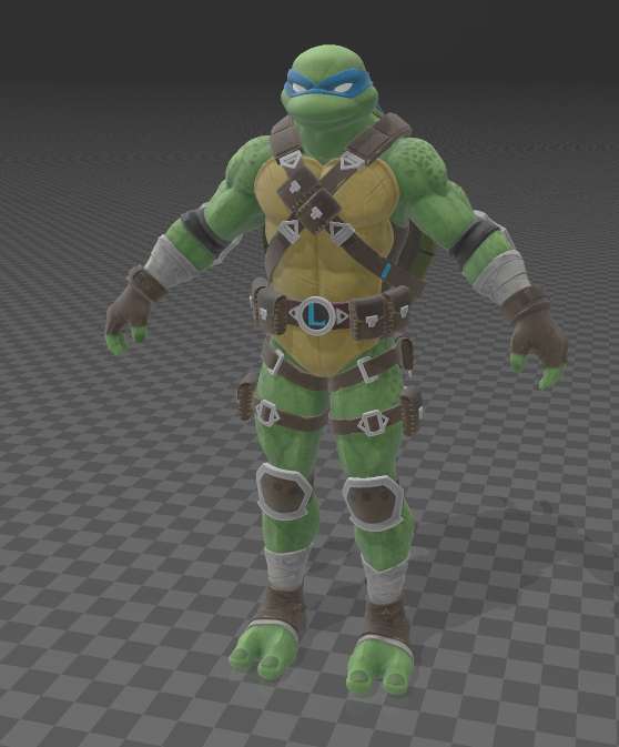 Free 3D file TMNT set Fortnite (Donatello, Michelangelo, Raphael ...