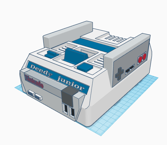 Free 3D file Adapter for Nintendo mini in the form of a dandy console ...