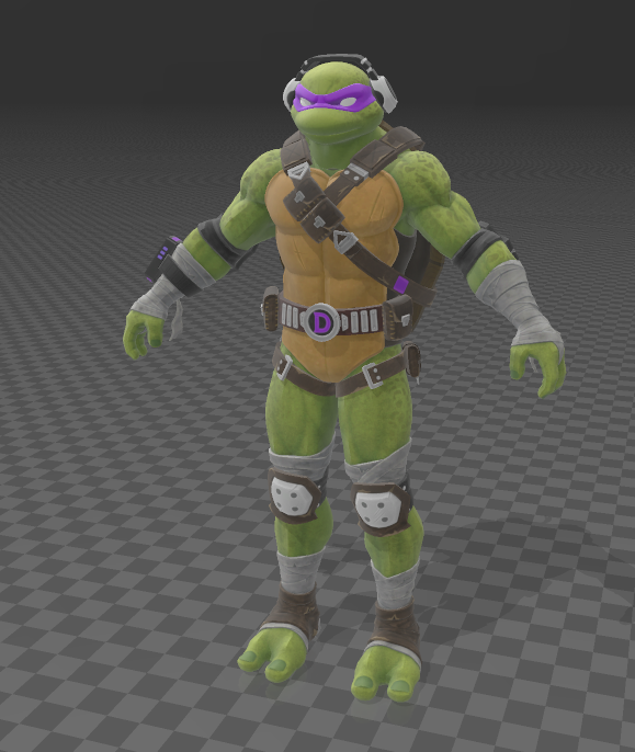 Free 3D file TMNT set Fortnite (Donatello, Michelangelo, Raphael ...
