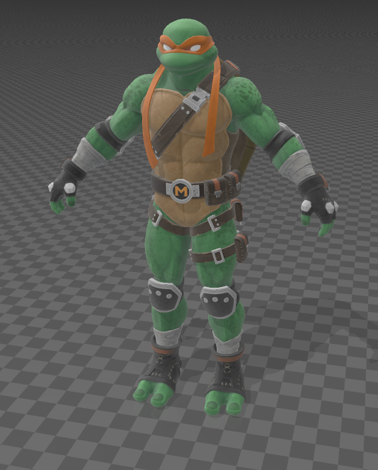 Free 3D file TMNT set Fortnite (Donatello, Michelangelo, Raphael ...