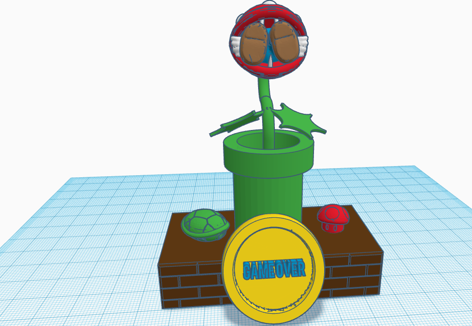 🎲 mario - game over rip by mcka3ax・Free 3D File for ・Cults