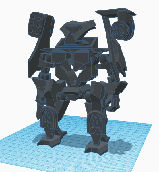 Free 3D file combat mc_robot rip by mcka3ax + holder for your mobile ...