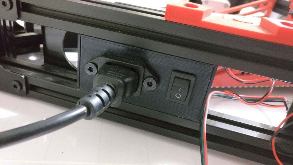 Free STL file PSU Inlet and Switch for Kossel 25000 Vertices 🔧 ・3D ...