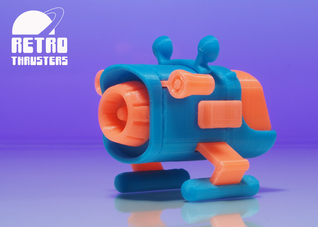 Free STL file Retro Thrusters RT1 - Sci-fi spaceship toy - no supports ...