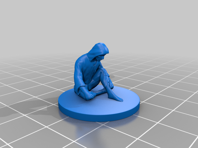 Free 3D file Beggar 👨 ・3D printing template to download・Cults