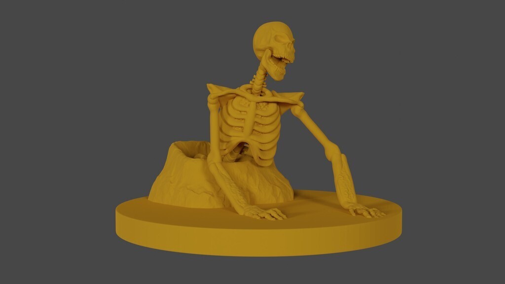 Free 3D file Rising Skeleton 💀 ・3D printing idea to download・Cults