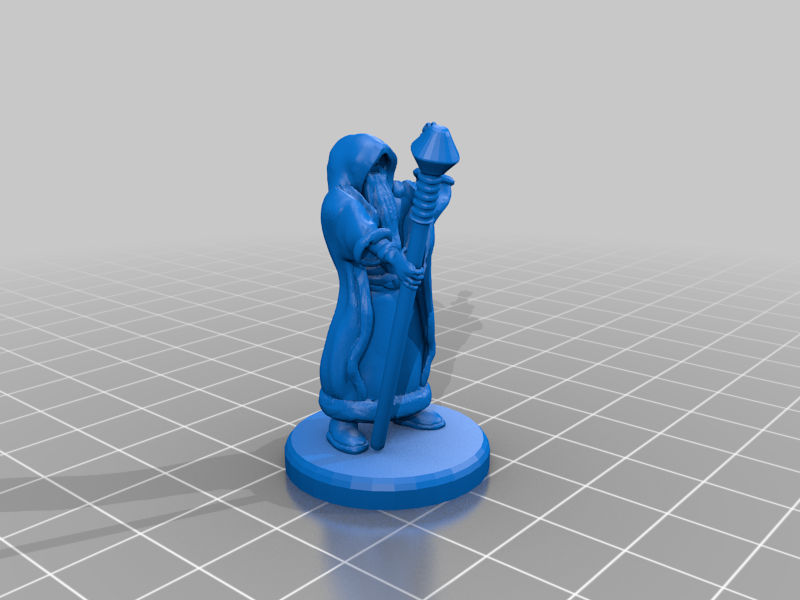 🧙 D&D Wizard (2 poses)・Free 3D File for ・Cults