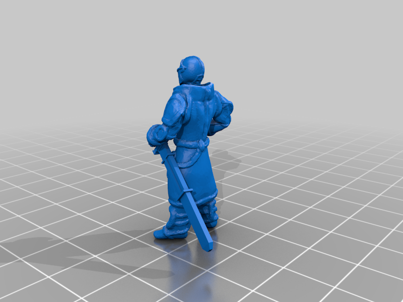 Free 3D file D&D Knight Miniature 🎲 ・3D printing model to download・Cults