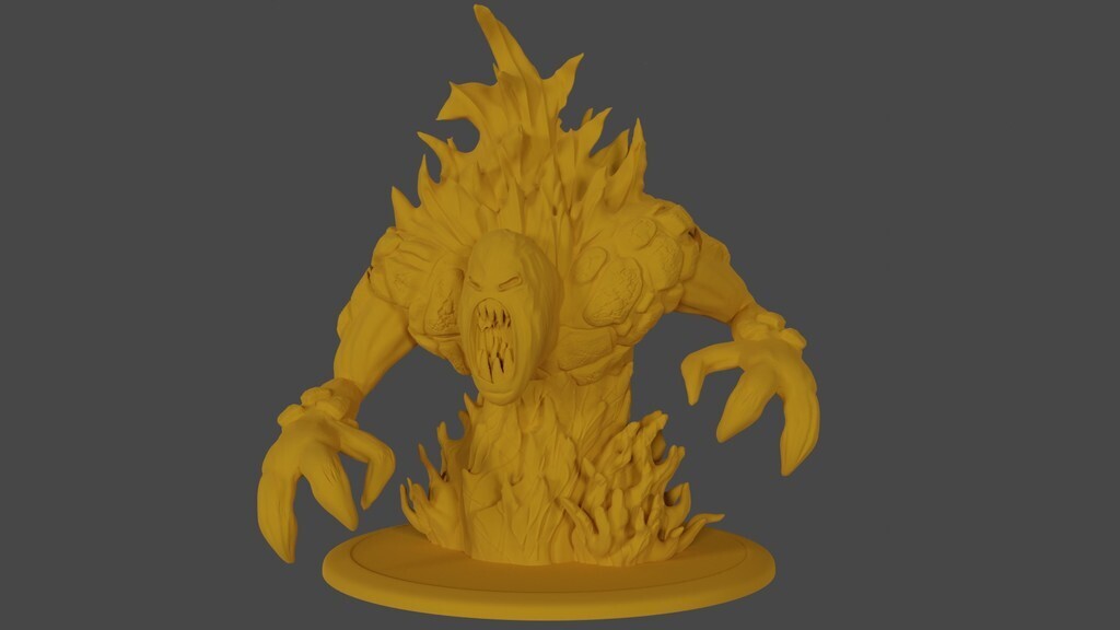 Free 3D file Fire Elemental (Pyros) 🔥 ・Model to download and 3D print・Cults