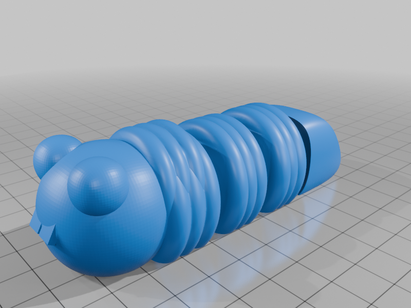 Free 3D file Sweet Articulated Worm - Adorable Flexi Toy for 3D ...