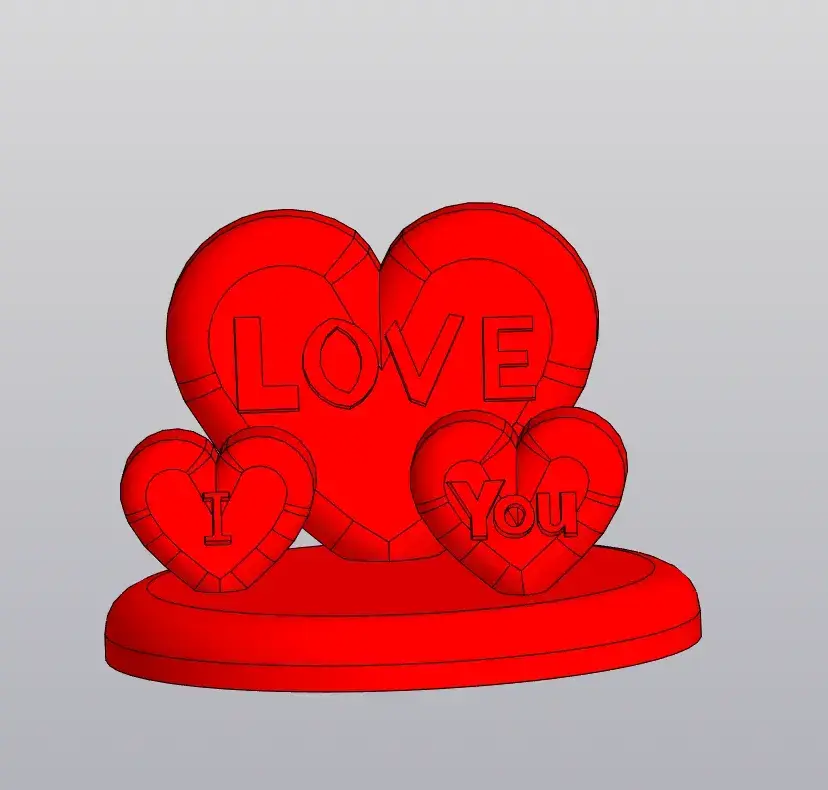 Free 3D file I love you ️‍🔥 ・3D printing template to download・Cults