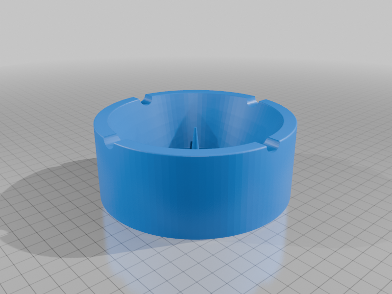 🥣 Ash Tray with bowl clearer・Free 3D File for ・Cults