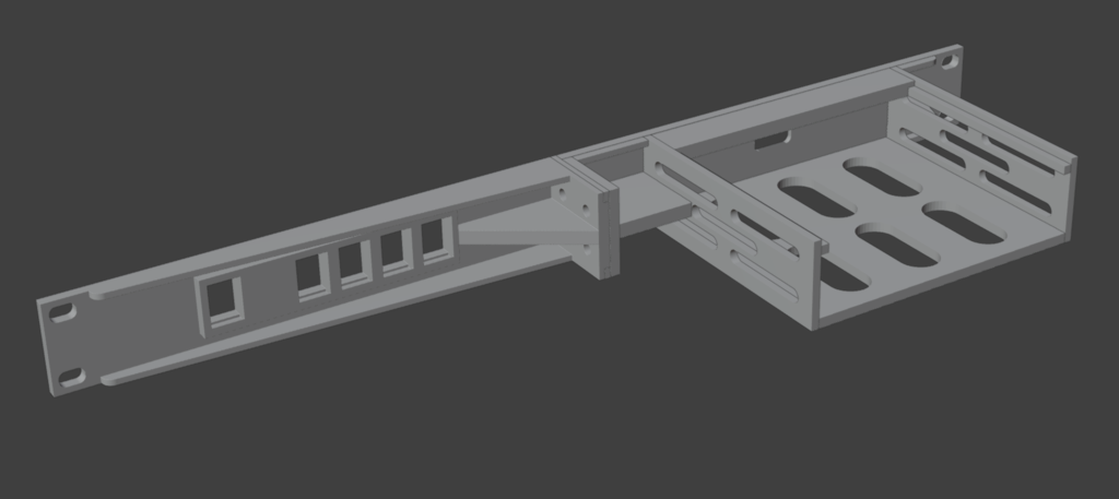 Archivo 3D gratis Ubiquiti Cloud Gateway Ultra Rackmount Addapter ☁️ ...