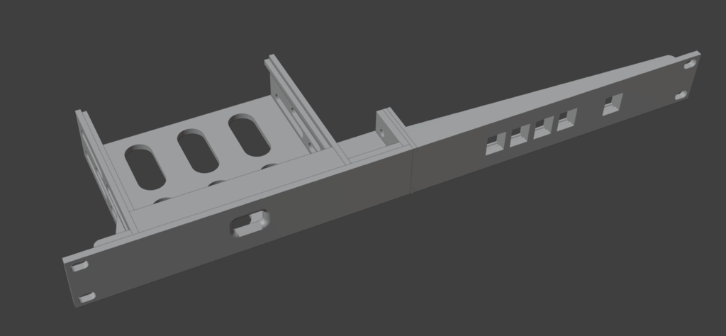 Archivo 3D gratis Ubiquiti Cloud Gateway Ultra Rackmount Addapter ☁️ ...