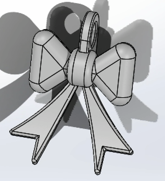 🏹 Bow keychain charm・Free 3D File for ・Cults