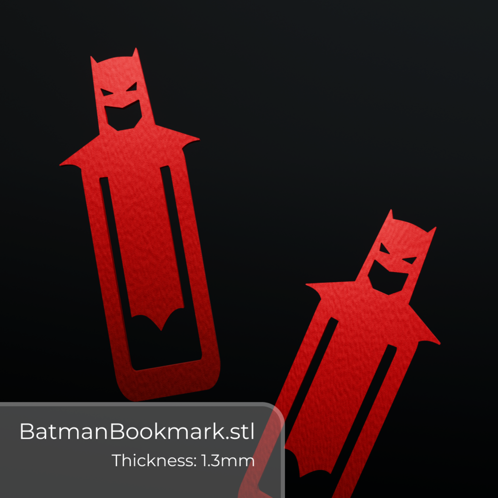 🔖 Batman Bookmark・free STL file for 3D printing・Cults