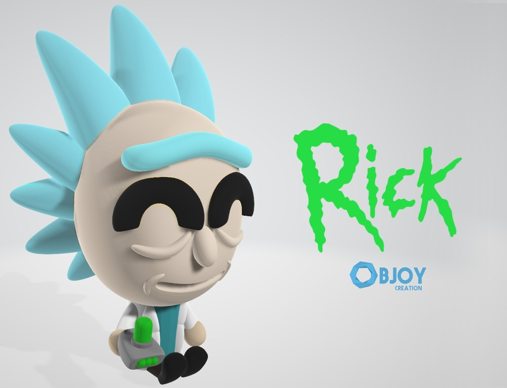 Free 3D file Rick Sanchez Figure & Keychain - by Objoy Creation 🗝️ ・3D ...