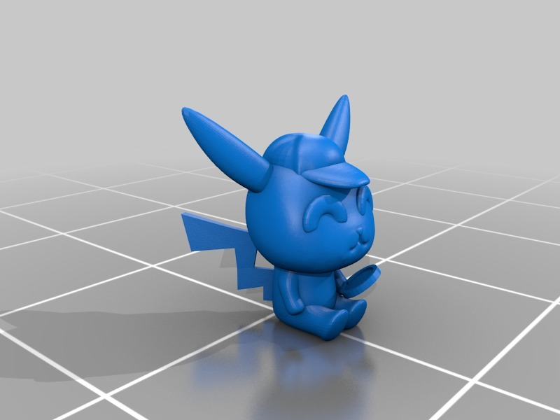 Free 3D file Detective Pikachu Figurine & Keychain - by Objoy Creation ...