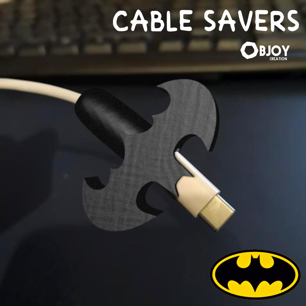 🔌 Cable Savers - Batman・Free 3D File for ・Cults
