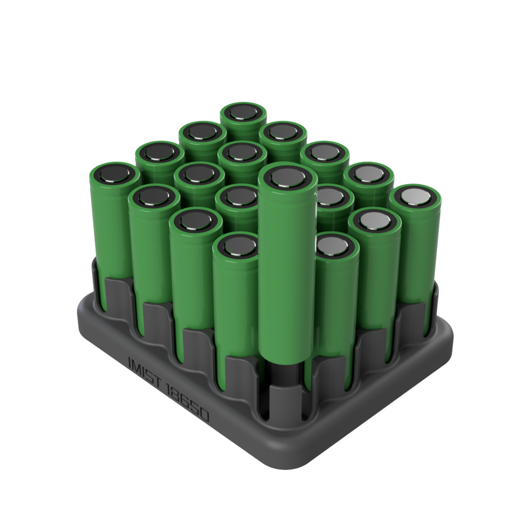 🔋 18650 Battery Rack・Free STL File for 3D printing・Cults