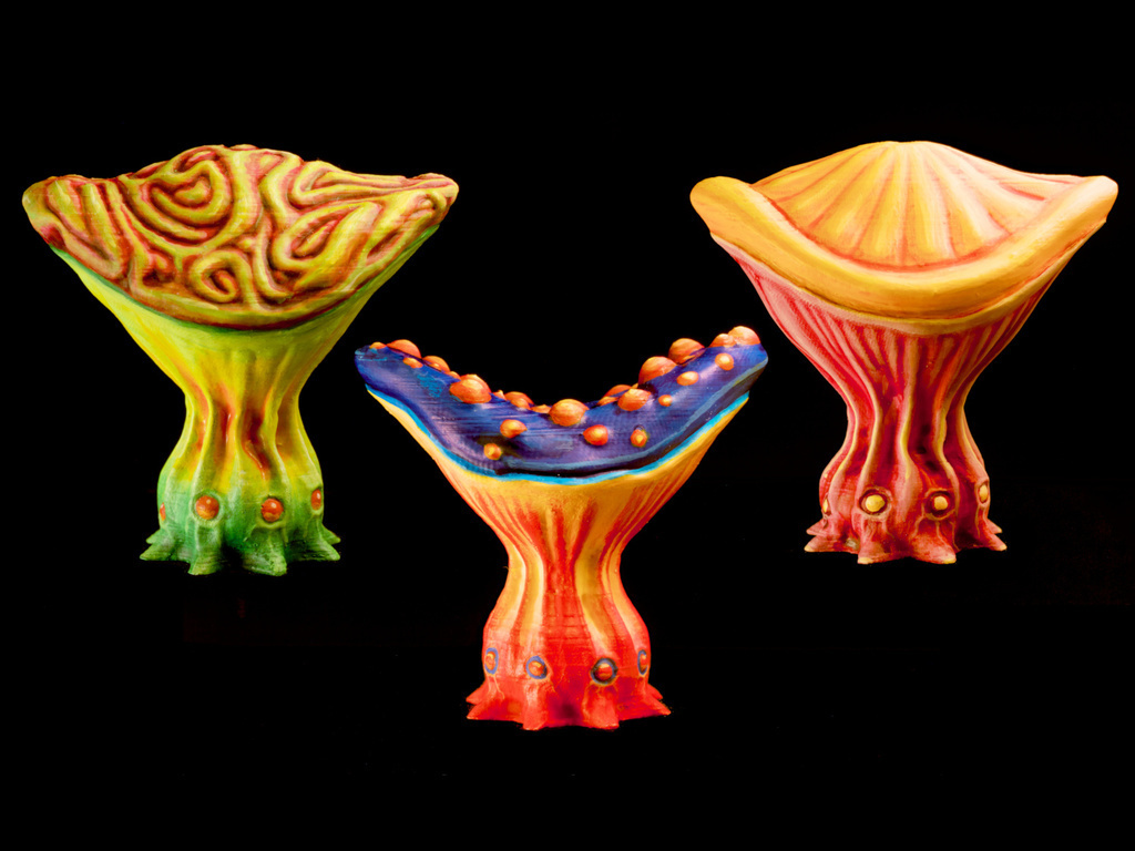 Free 3D file Tabletop plant: "Mushroom Set B2" (Alien Vegetation 55) 🎲 ...