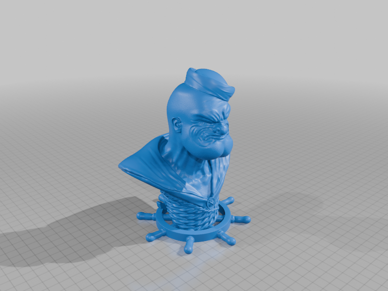 Free 3D file Popeye Bust 👤 ・Object to download and to 3D print・Cults