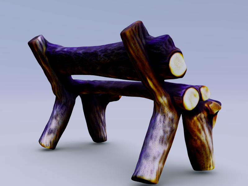 Free 3D file A wooden bench 🪵 ・3D printing model to download・Cults