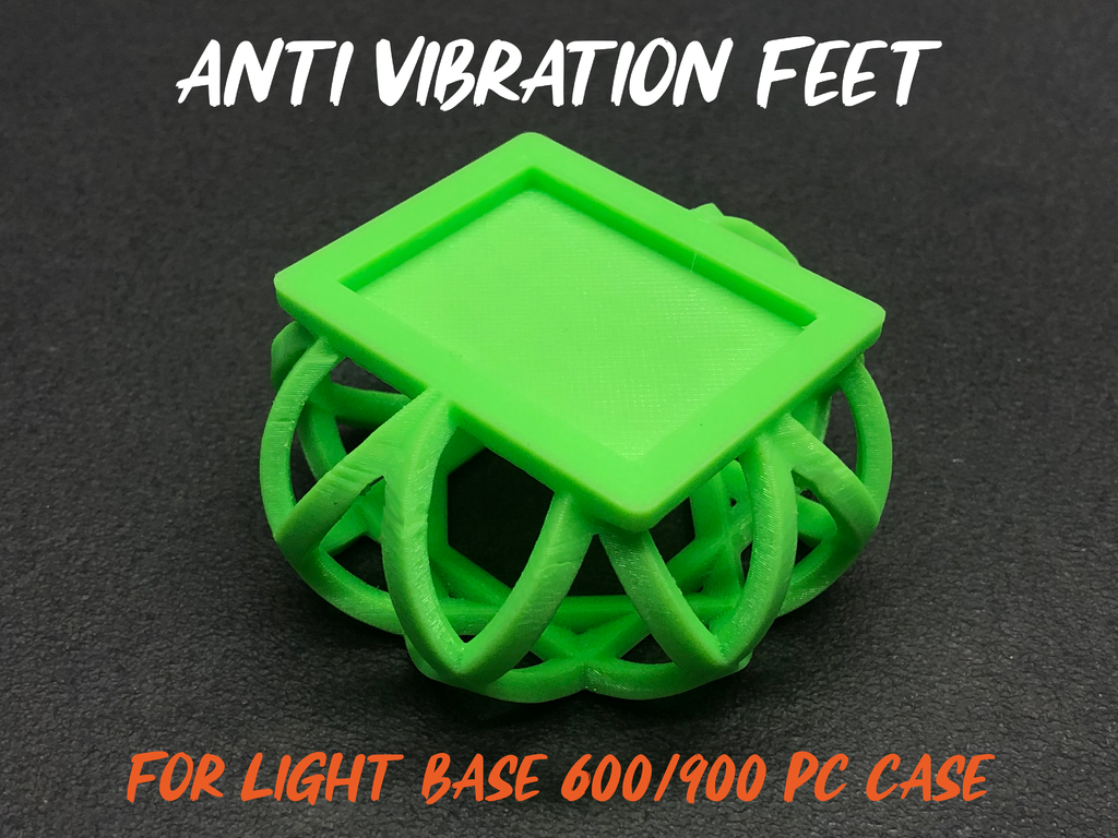 📳 Anti Vibration Feet for Light Base 600/900・Free 3D File for ・Cults