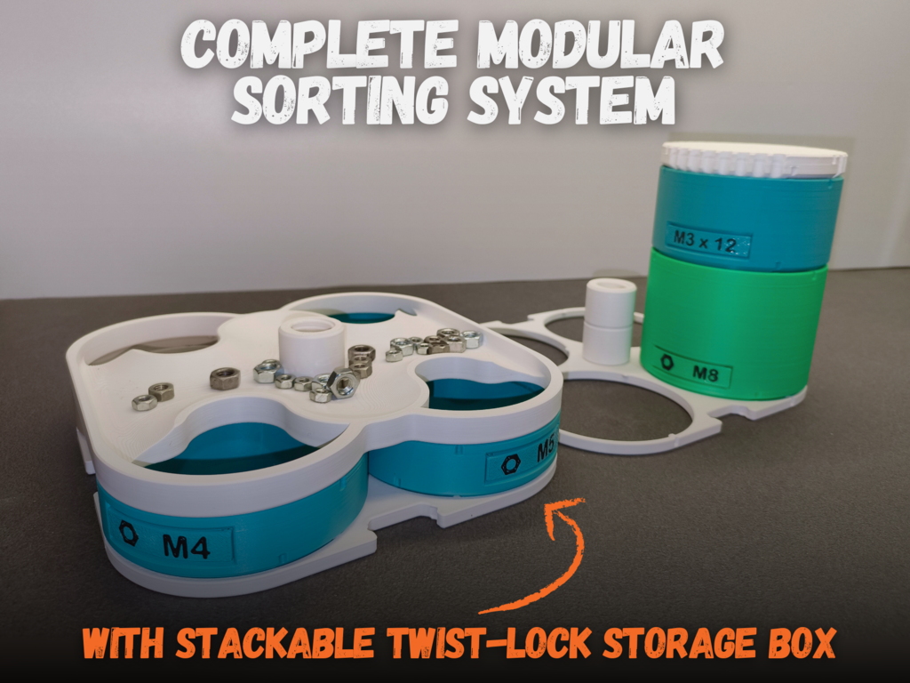 Free 3D file Complete Modular Sorting System with Stackable Twist-Lock ... Free 3D file Complete Modular Sorting System with Stackable Twist-Lock ...