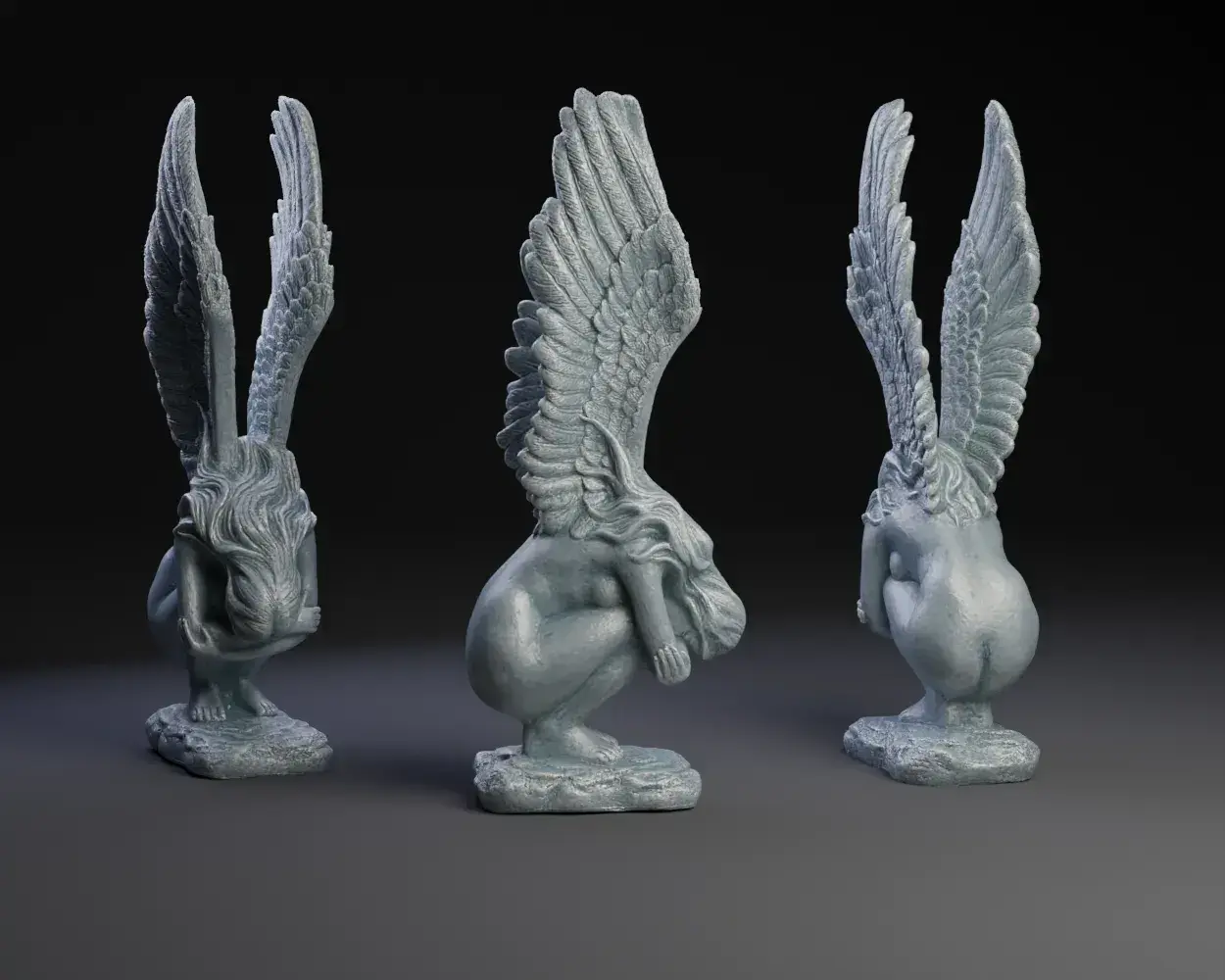 Free 3D file Crying Angel 😭 ・3D printable design to download・Cults