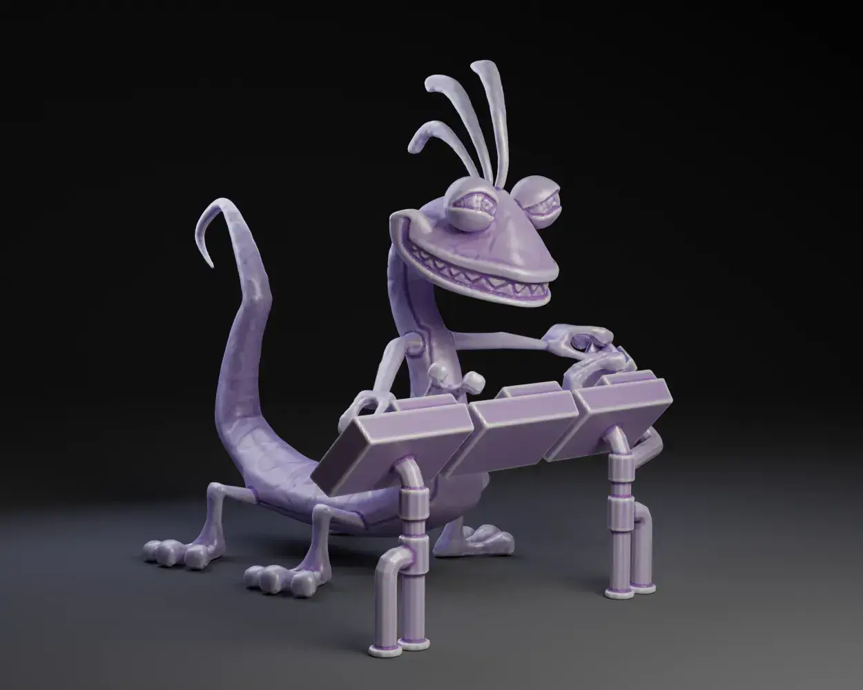 Arquivo grátis OBJ Randal en su panel de instrumentos 🗿 (3MF)・modelo ...