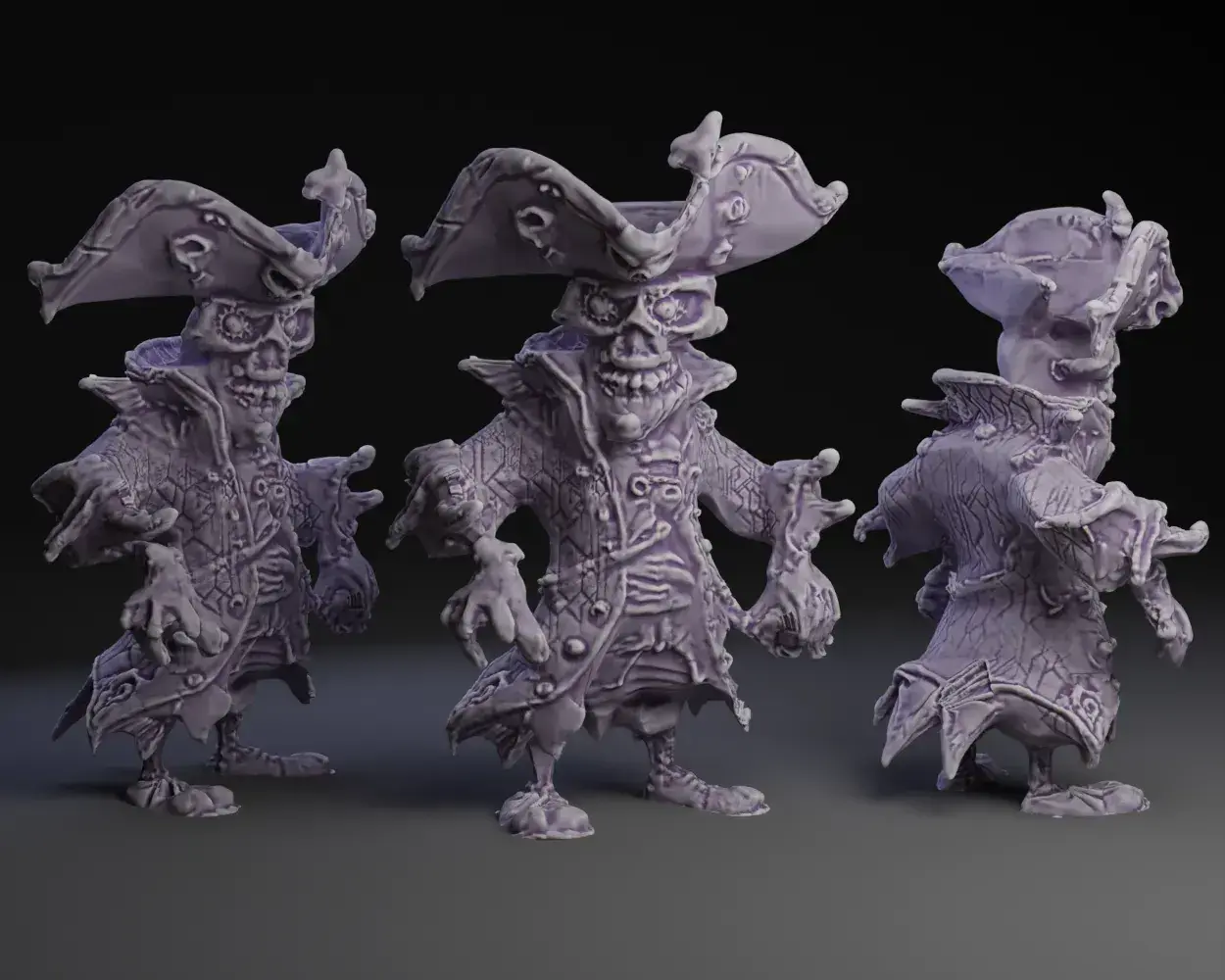 Free OBJ file Skeleton Pirate 💀 (3MF)・3D print design to download・Cults